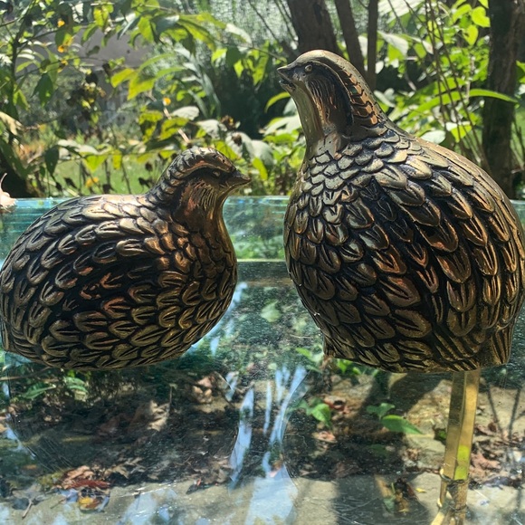 Accents | Brass Quail Or Partridge Birds Set | Poshmark